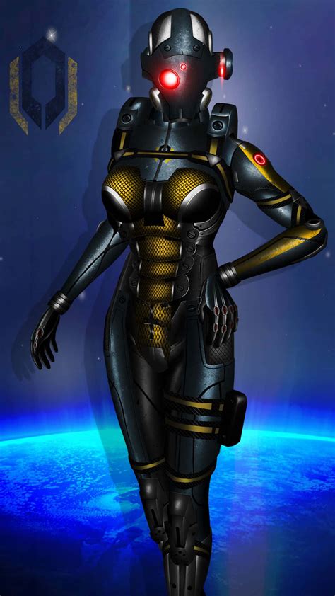 Download Commander Shepard Facing Cerberus Forces In Mass Effect