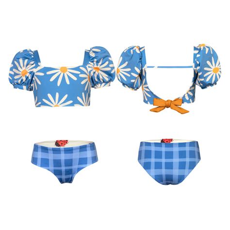 Bubble Bikini Daisy Bug Azul Elfin Los Angeles