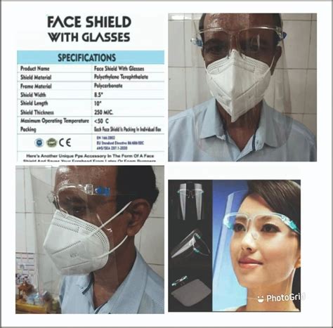 Face Shield With Goggles Large At ₹ 35 Piece In Mumbai Id 2855835980730