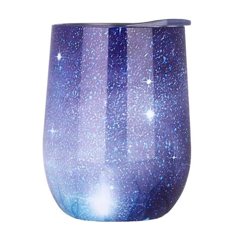 Nebula Double Insulated Cup Stainless Steel Stemless Wine Glass Tumbler