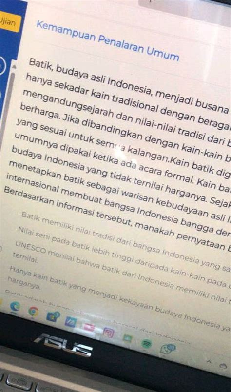Jjian Kemampuan Penalaran Umum Batik Budaya Studyx