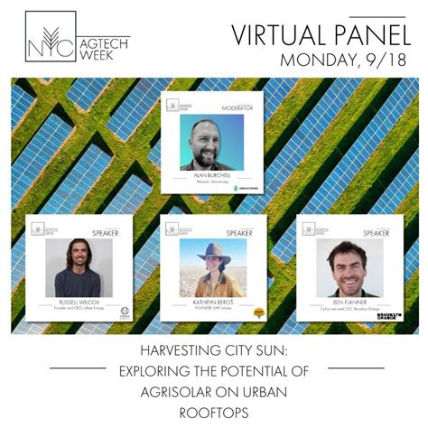 Alan Burchell Principal Urbanstrong On Linkedin Agrisolar Agrivoltaics Nycagtechweek