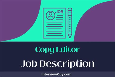 Copyeditor Job Description [updated For 2025]