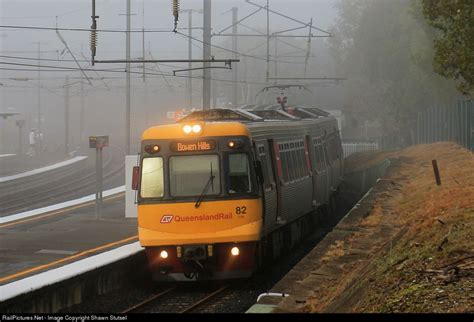 Emu 82 Queensland Rail Walkersabb Electric Multiple Unit At Brisbane