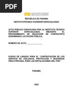 Pliego De Cargos Para Panamacompra Pdf Precios Gobierno