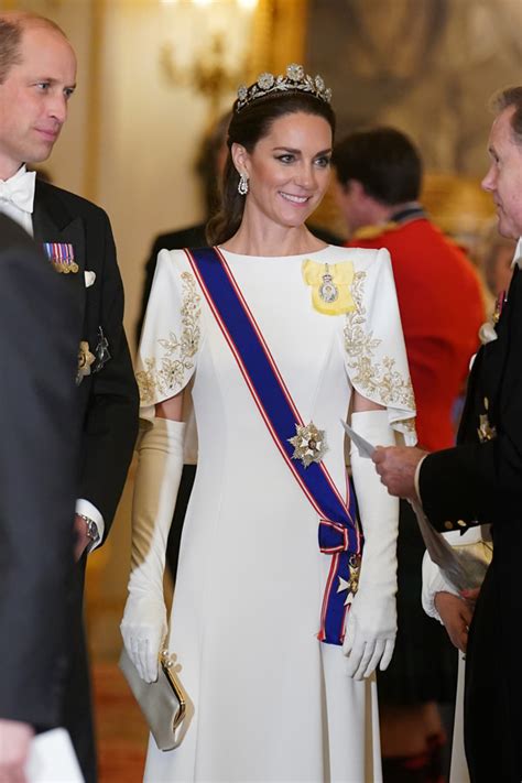 Catherine Princess Of Wales In Jenny Packham At Buckingham Palace