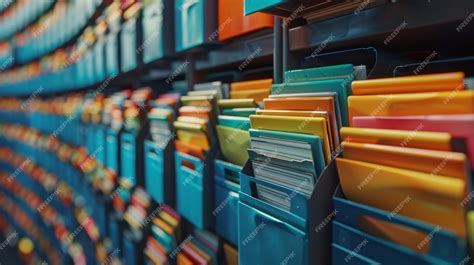 Organized Folders And Search Functionality In A Document Management System Interface Premium