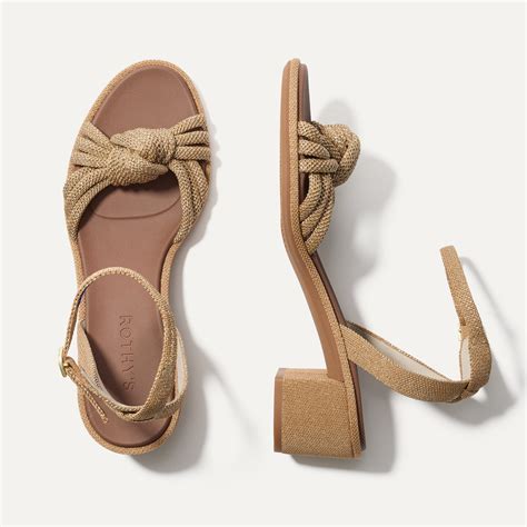 The Knot Sandal In Golden Sun Womens Sandals Rothys