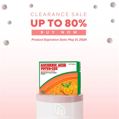 Ascorbic Acid Potencee 500mg Film Coated Sugar Free 100 Tablets Lazada Ph