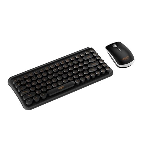 Opa809 Combo Wireless Keyboardandmouse ชุดคีย์บอร์ดandเมาส์ไร้สาย Anitech แป้นเรโทร ไร้เสียง กัน