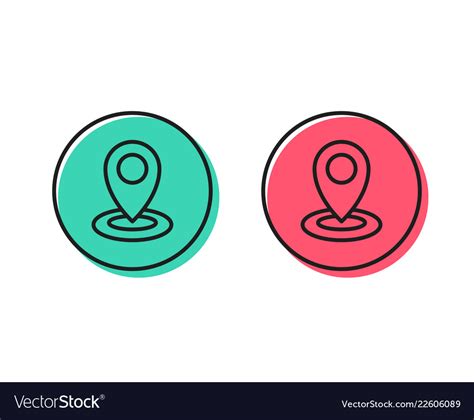 location line icon map pointer sign royalty free vector