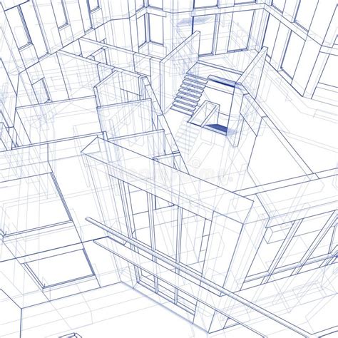 现代图纸的房子 向量例证 插画 包括有 工程师 创建 要素 环境 构成 平面 启发 文书工作 6360355