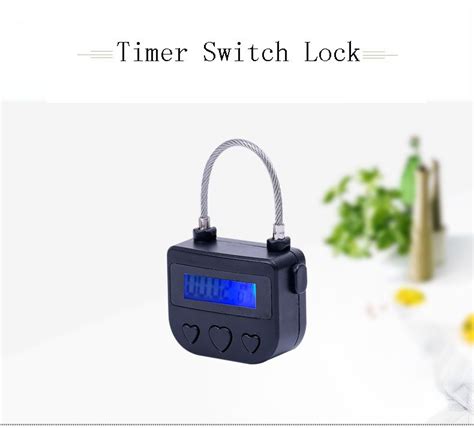 Digital Timer Switch USB Rechargeable Time Switch Lock Padlock For BDSM Hand Ankle Cuffs Mouth