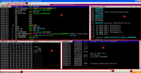 Conceptos básicos de Assembler y Debugger WF Networking