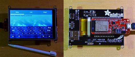 HX8357D TFT STMPE610 Touch Drivers For 480x320 Adafruit Featherwing