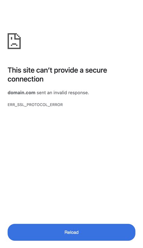 how to fix err ssl protocol error