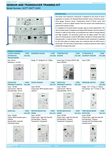Sensor And Transducer Training Kit Pdf Bipolar Junction Transistor