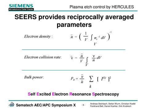 Ppt Plasma Etch Control By Means Of Physical Plasma Parameter Measurement With Hercules