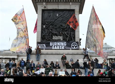 Protesters Climb The Monuments At The Extinction Rebellion Xr Protest
