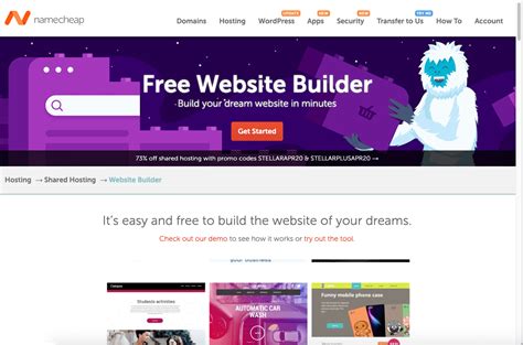 Namecheap Website Templates