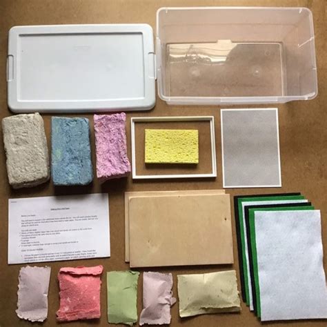 Papermaking Kit Handmade Paper Kit Recycled Paper Kit Diy Etsy