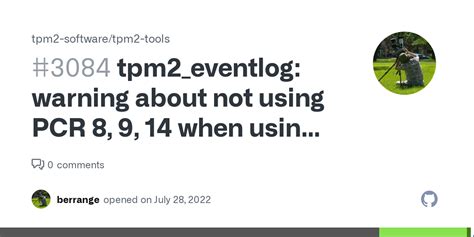 Tpm2eventlog Warning About Not Using Pcr 8 9 14 When Using Sd Boot