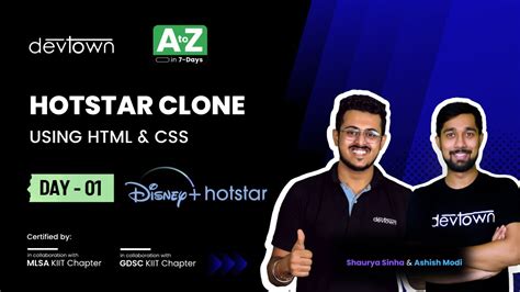 Live Day 01 Hotstar Clone Using Html And Css Complete In 7 Days Youtube