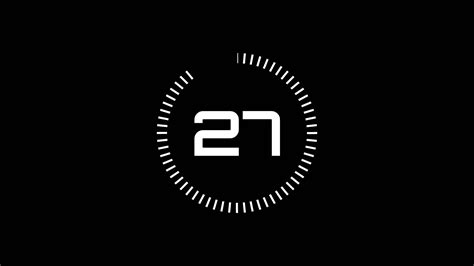 30 seconds countdown timer animation from 30 to 0 seconds modern white