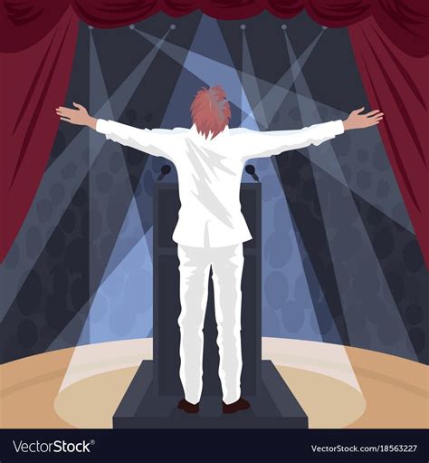 Человек на сцене рисунок 31 фото