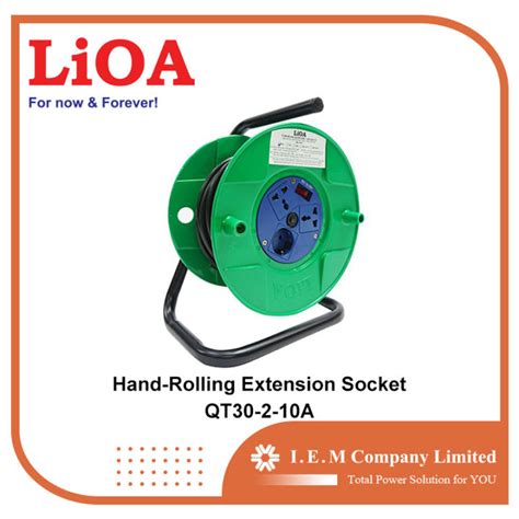 Lioa Hand Rolling Extension Socket 30m 1 Switch 3 Outlets Mm