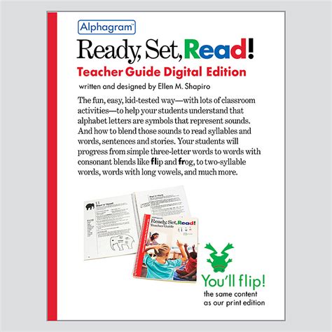 Ready Set Read Teacher Guide — Download Edition Learn To Read With