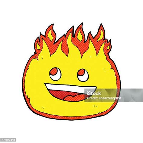 Kartun Api Bahagia Ilustrasi Stok Unduh Gambar Sekarang Api Api