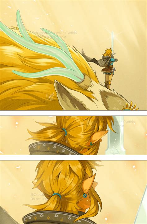 Link And Light Dragon The Legend Of Zelda And 1 More Drawn By