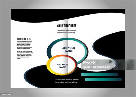 벡터 빈 이중 접기 브로셔 인쇄 템플릿 디자인 뉴스 레터 소책자 레이아웃 0명에 대한 스톡 벡터 아트 및 기타 이미지 0명 개체 그룹 공란 Istock