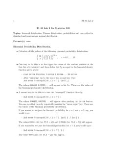 Using The Ti To Construct A Discrete Probability Distribution