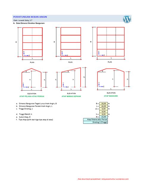 Perhitungan Beban Angin Bangunan Pdf
