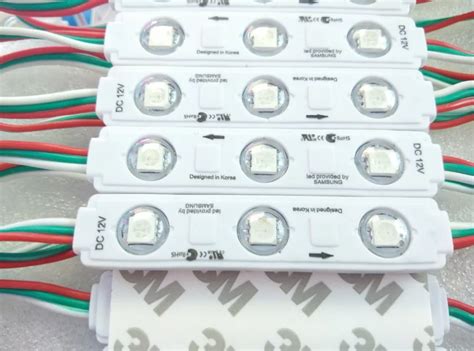100 PCS WS2811 2811 IC 3led 5050 RGB LED Pixel Digital Module String Light Waterproof DC12V In