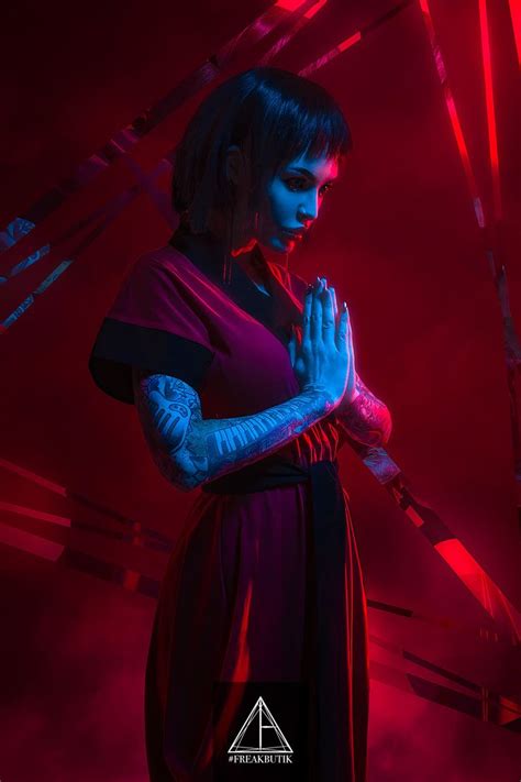 ArtStation Shuttered Aku 悪 Neon noir Cyberpunk art Cyberpunk girl