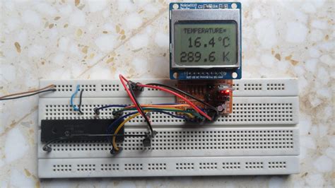 Pic Mcu With Lm Sensor And Nokia Lcd Mikroc Projects