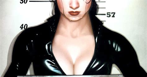 Batmancatwoman Reprises Adam Hughes Catwoman 51 Mugshot Cover