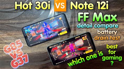 Infinix Hot 30i 🆚 Infinix Note 12i Free Fire Max Detail Compare