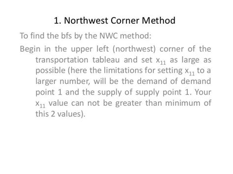 Mba I Qt Unit 12transportation Assignment And Transshipment Proble