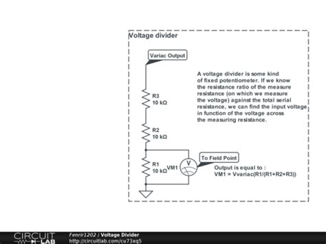 Voltage Divider CircuitLab