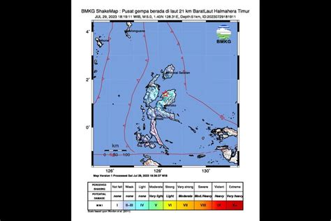 Gempa Bumi Maluku Utara Tidak Berpotensi Tsunami Antara News Bangka