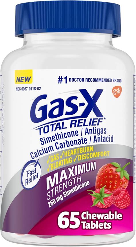 Gas X Total Relief Chewable Tablets With Maximum Strength 48 Off