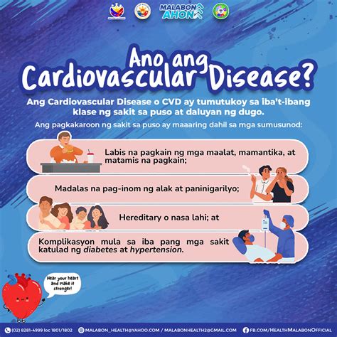 Malabon 𝐇𝐘𝐏𝐄𝐑𝐓𝐄𝐍𝐒𝐈𝐎𝐍 𝐀𝐖𝐀𝐑𝐄𝐍𝐄𝐒𝐒 𝐌𝐎𝐍𝐓𝐇 Ang Cardio Vascular Disease Cvd Ay Tumutukoy Sa Ibat