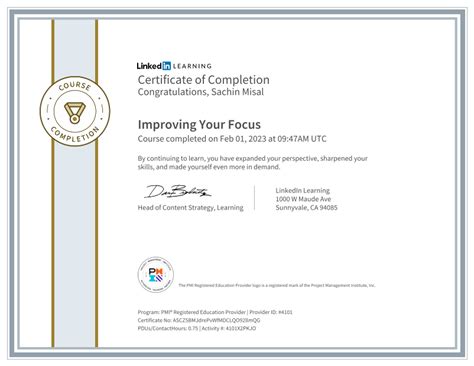 Sachin Misal On Linkedin Certificate Of Completion