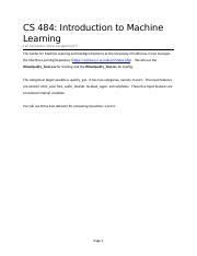 CS484 IML Assignment 5 1 Docx CS 484 Introduction To Machine