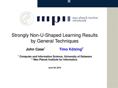 Pdf Strongly Non U Shaped Learning Results By General Techniques