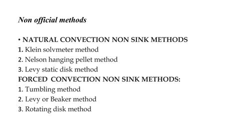 Alternative Methods For Dissolutionpptx Chemistry Science